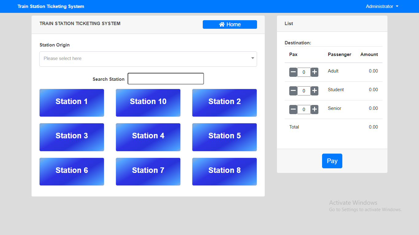 Train Ticketing System in PHP MySQL with Source Code