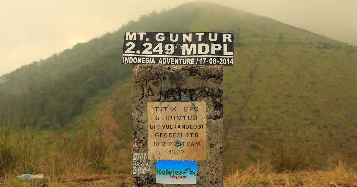 JALUR PENDAKIAN GUNUNG GUNTUR GARUT JAWA BARAT INDONESIA | GURAT GARET