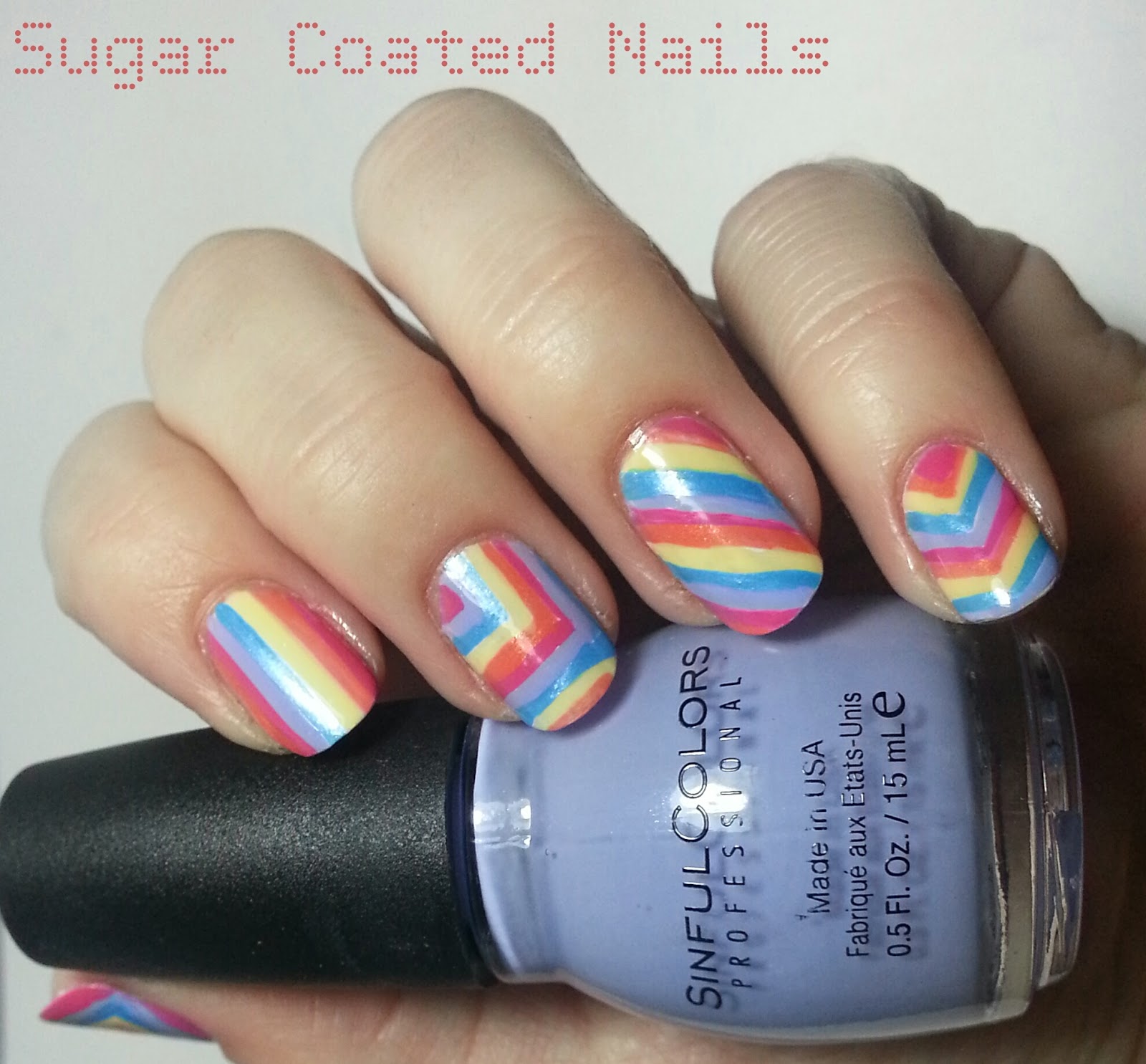 Pastel Stripes ~ Sugar Coated Nails