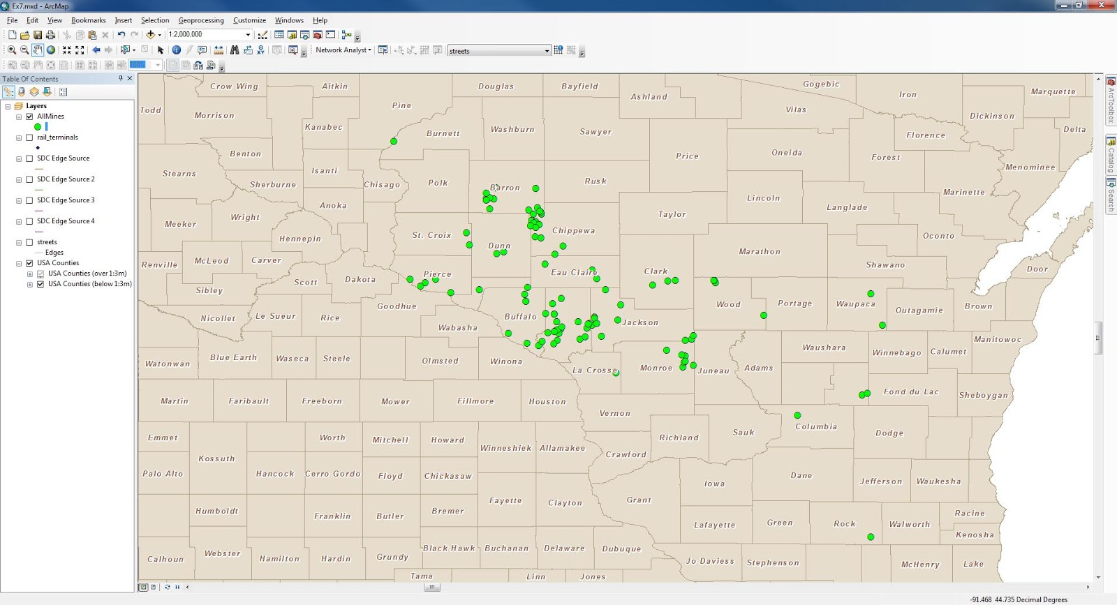 An Analysis of Frac Sand Mining in Wisconsin: Network Analysis of Frac ...