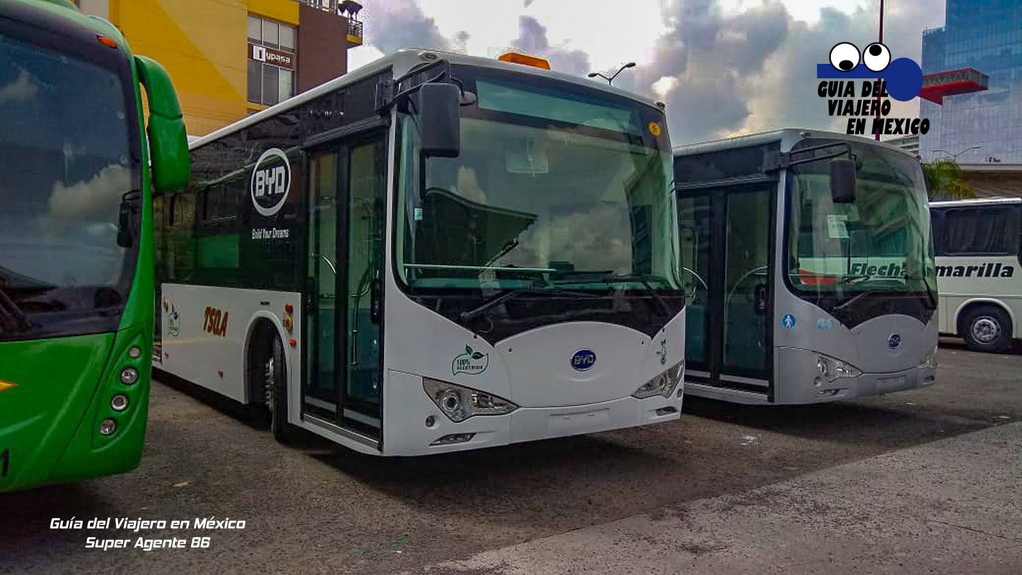 Autobuses Chinos llegan por decenas a México