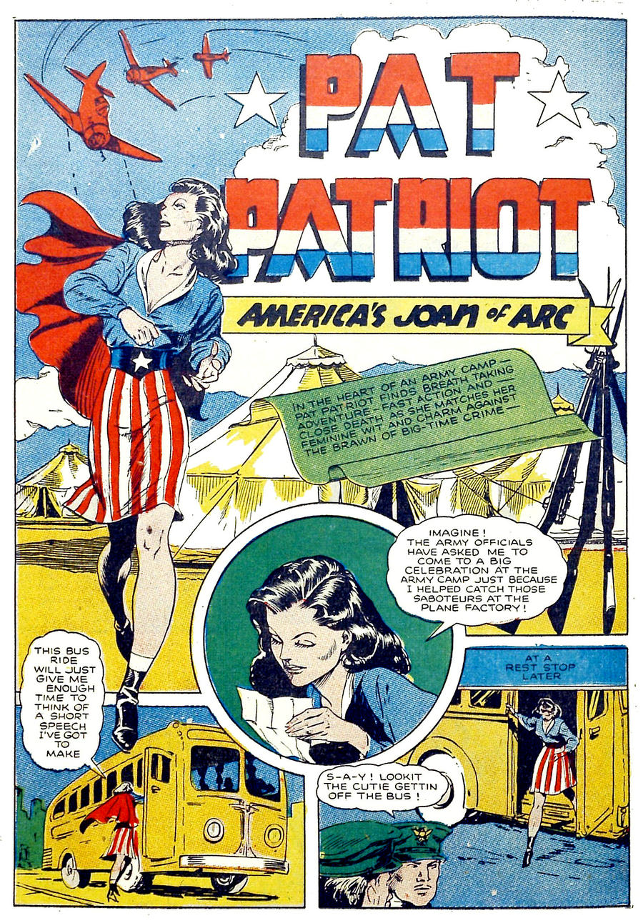 Pappy's Golden Age Comics Blogzine: Number 2237: Pat Patriot: Women can ...