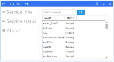 PS1 to Service: A tool to convert your PS1 to Windows Service on local ...