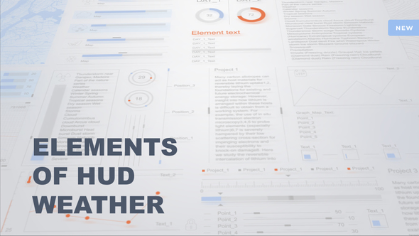 Weather Hud UI Screen - After Effects Template