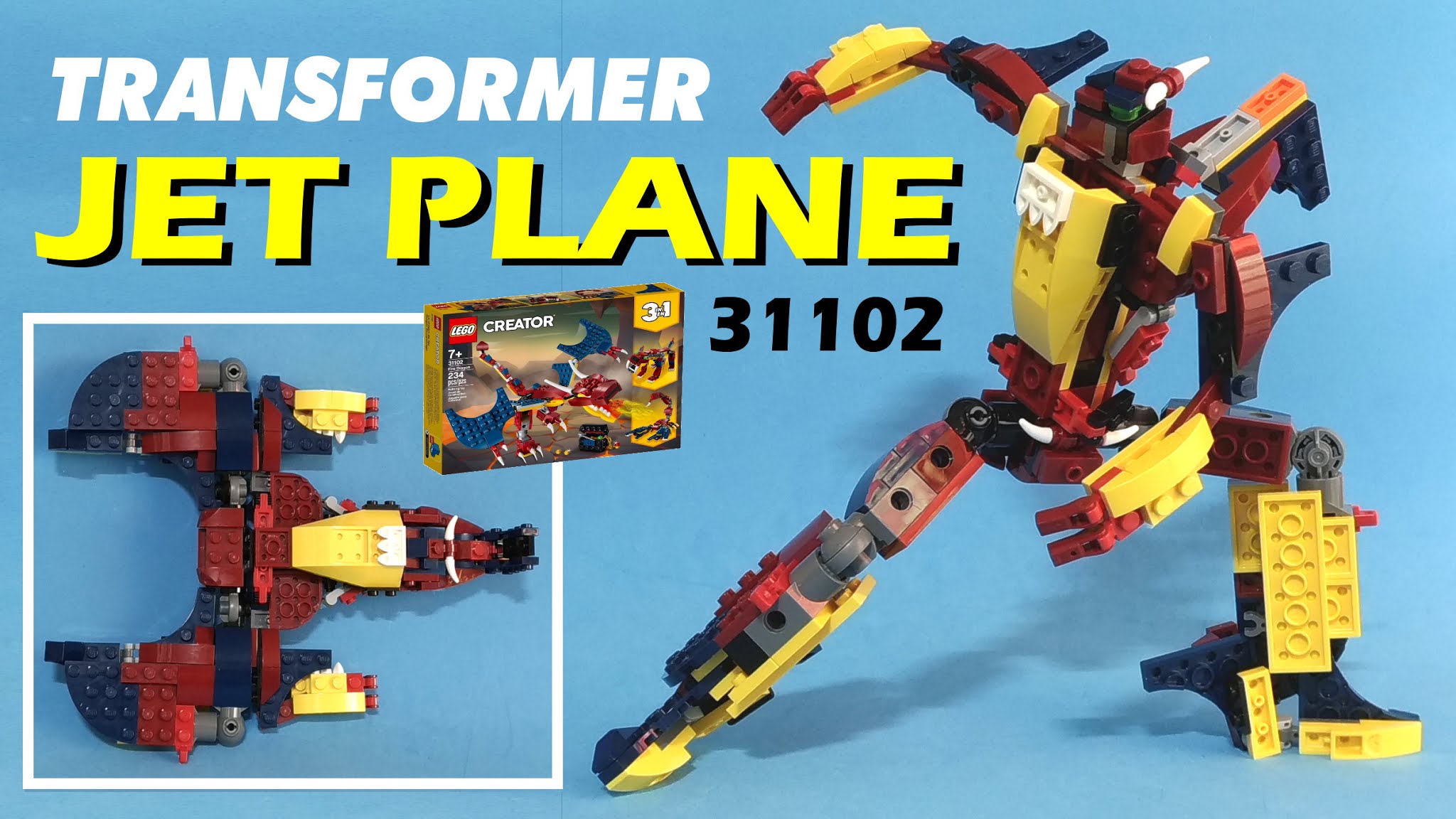 Alanyuppie's LEGO Transformers: Video Tutorial: Transformer Jet Plane ...