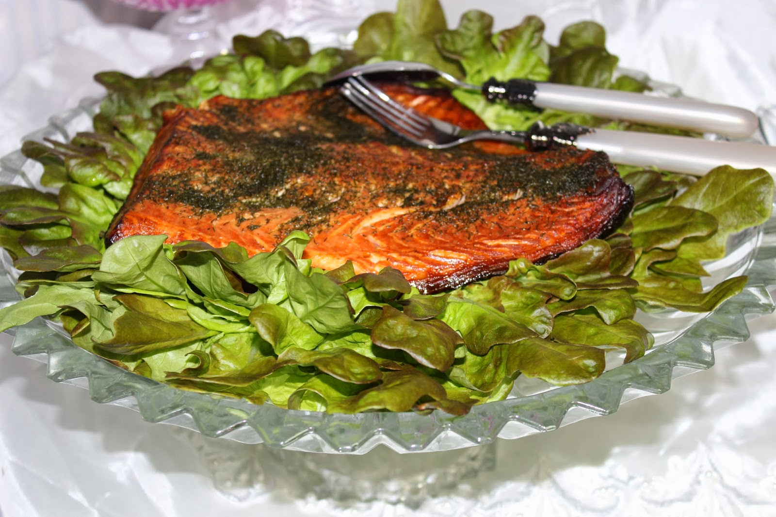 Kanapeet: Savustettu lohifilee