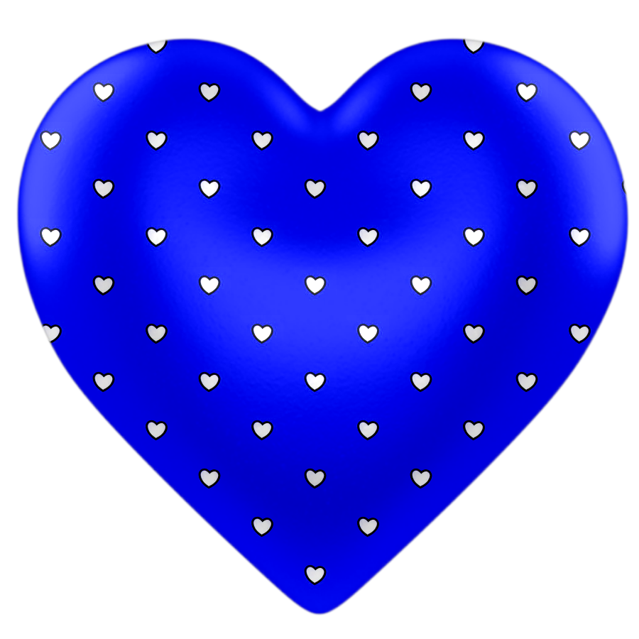 M. Michielin Alphabets: BLUE HEARTS POLKA DOTS ALPHABET, NUMBERS AND ...