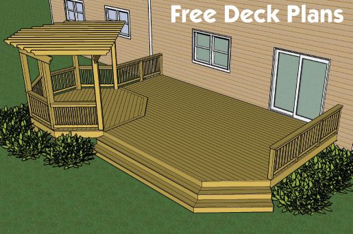 Wood Deck Design Plans - Backyard Ideas