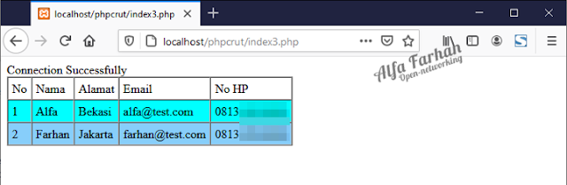 PHP Programming 7 - Database PHP MySQL CRUD SELECT atau READ ~ Open ...