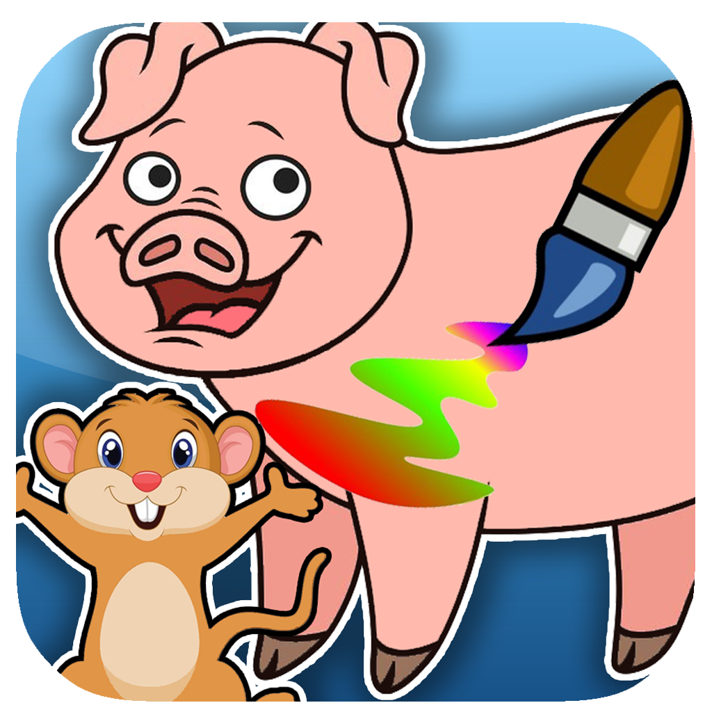 Coloring Pig And Mouse Games For Kids