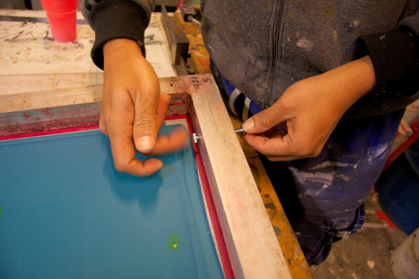 Tales From A Printroom: Screws into Screens & Elbows :: hand screen ...