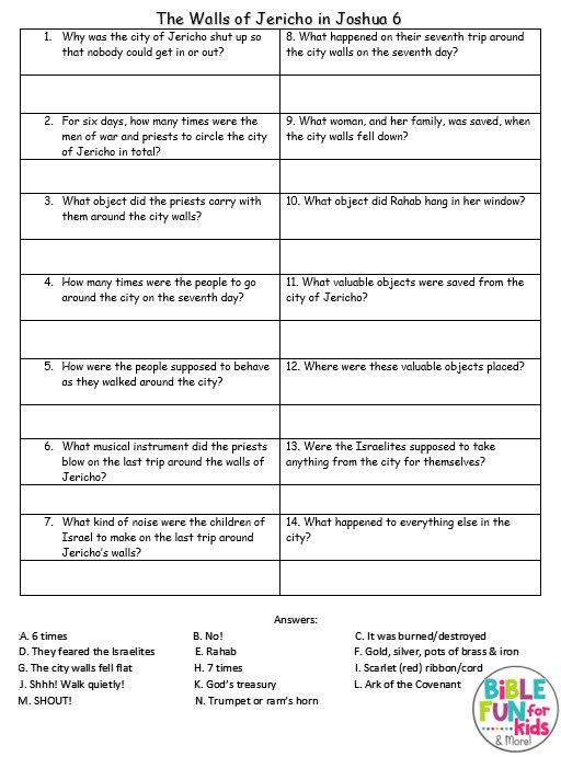 Jordan Crossing & Wall of Jericho | Bible Fun For Kids