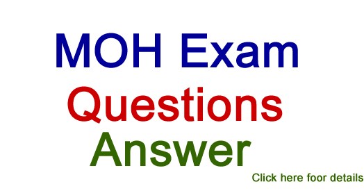 MOH Exam Questions with Answer
