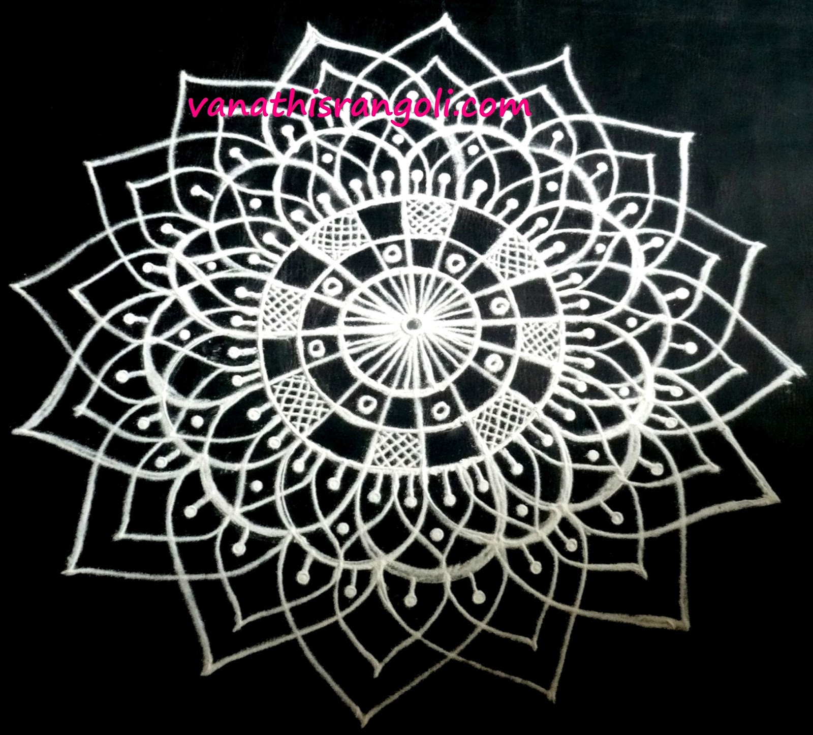 Vanathi's Rangoli / Kolangal: Rangoli / Kolam Without Color