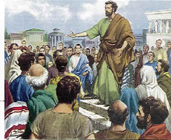 Apostle Paul Preaching In Synagogue