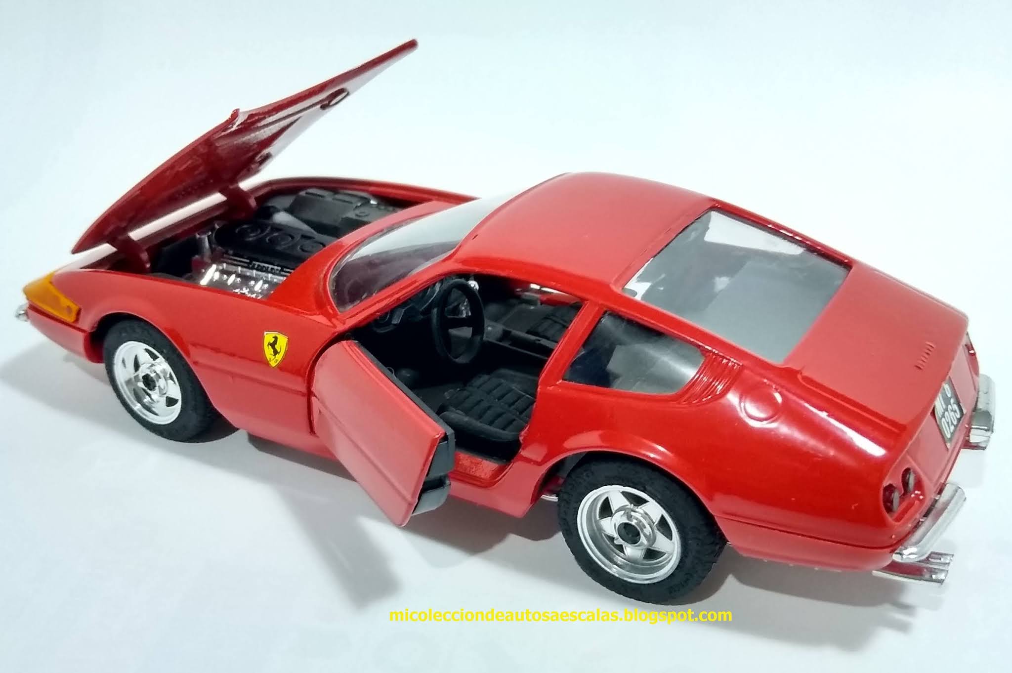 Mi colección de autos a escala.: 1969 Ferrari 356 GTB/4 Daytona 1:24