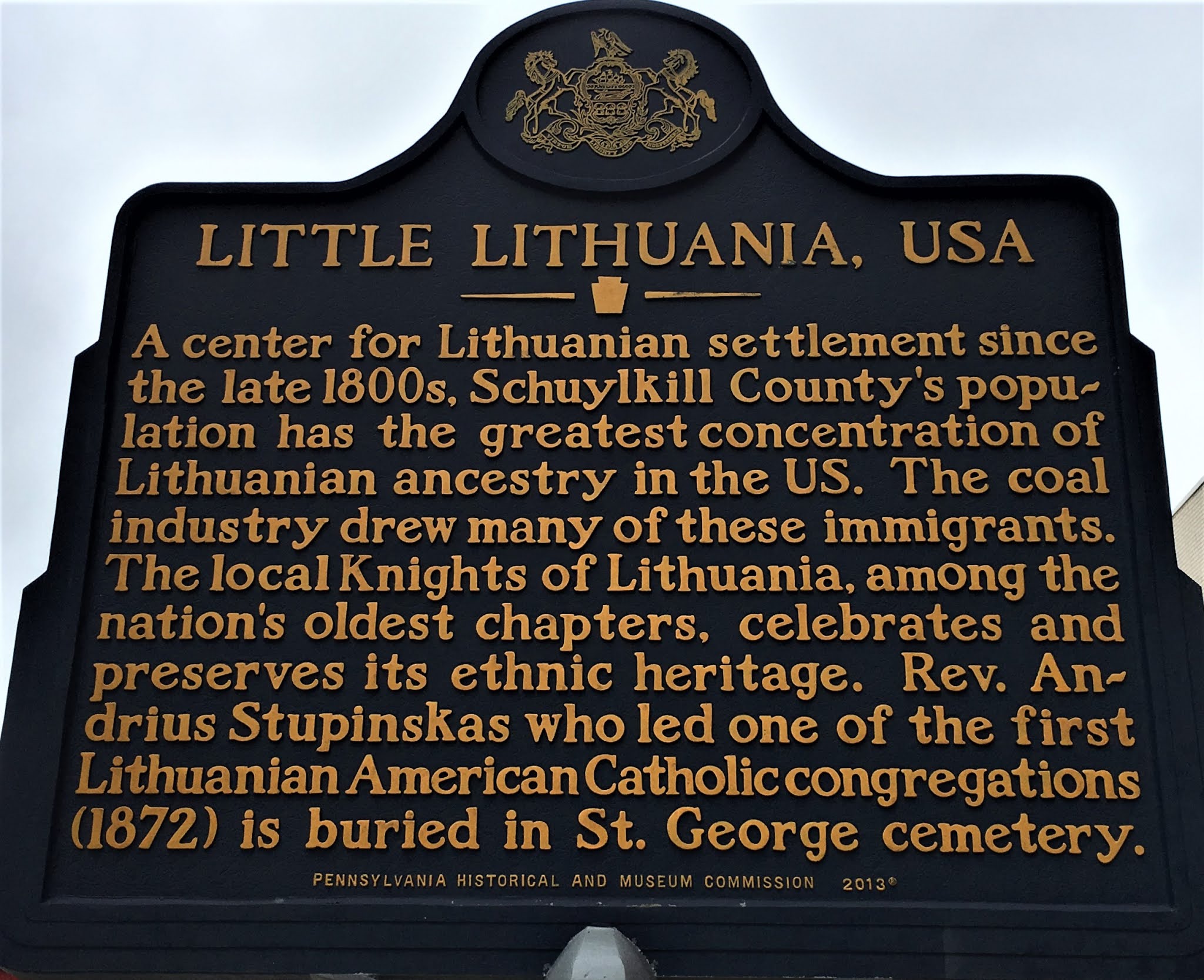 MarkerQuest: Little Lithuania USA, Shenandoah, Schuylkill County