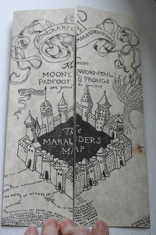Harry Potter Marauders Map Footprints