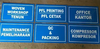 Papan Nama Ruangan PT SML Indonesia Private Semarang ~ PAPAN NAMA ...