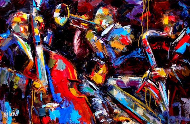 Abstract Jazz Band Art