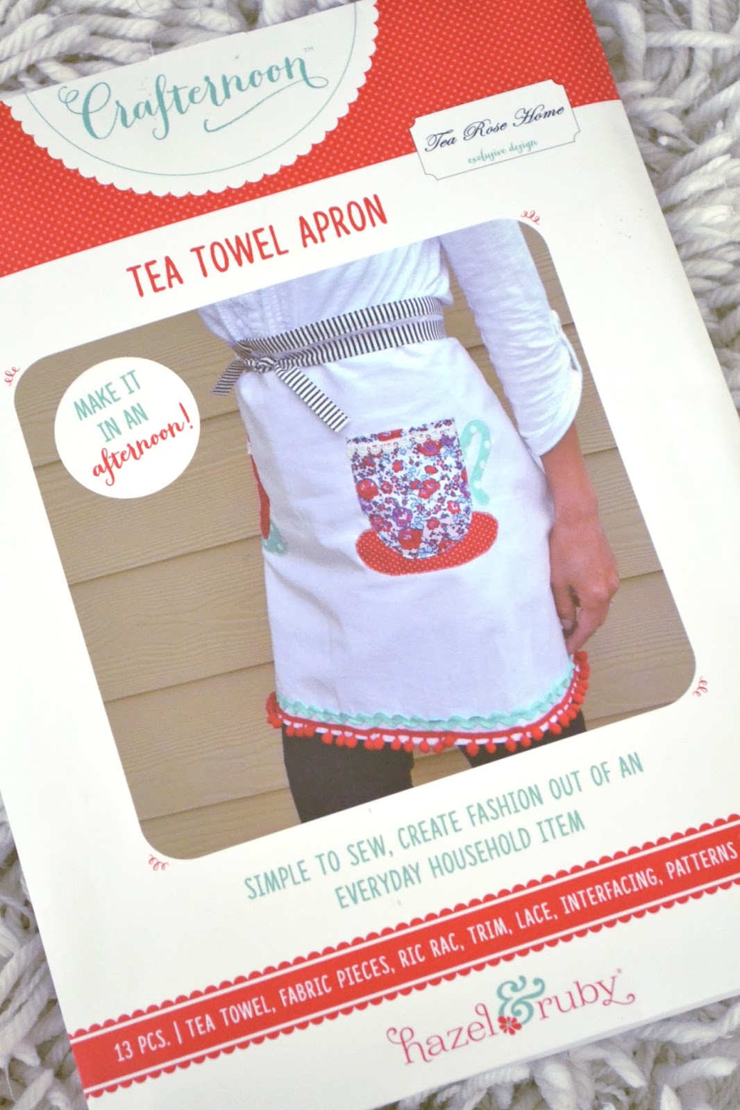 Tea Rose Home: Tea Towel Apron Kit Review @Diary of a Quilter / Giveaway!!