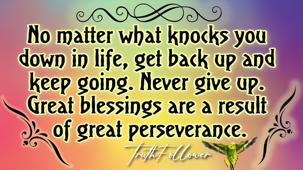 I am always try to be positive, Strong Determination