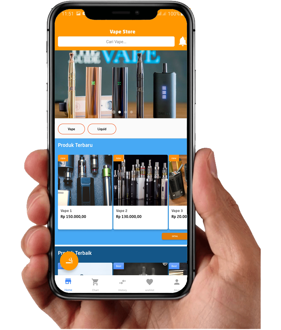 RANCANG BANGUN APLIKASI VAPE STORE BERBASIS ANDROID DENGAN METODE PROTOTYPE
