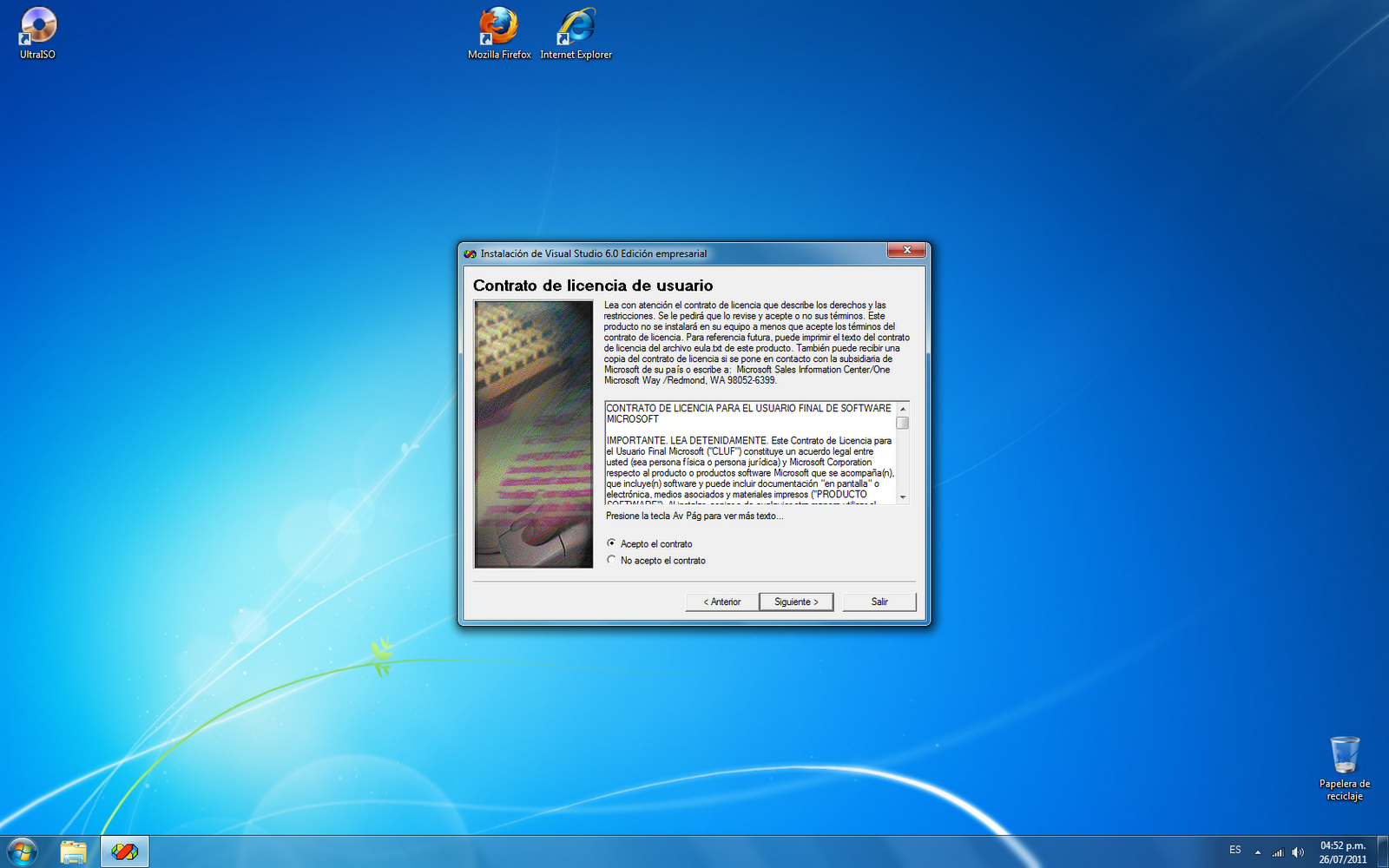 El blog del Herr: Instalar Visual Basic 6.0 desde Windows 7 32 Bits.