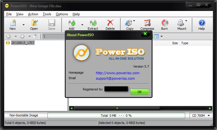 Download PowerISO 5.7 incl Keygen + Portable Full Version