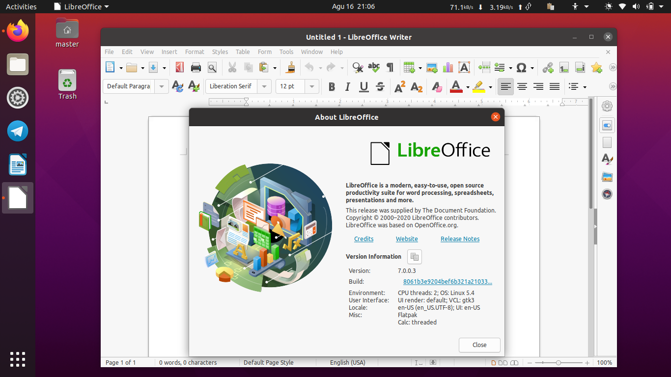 Celebrating LibreOffice Seven