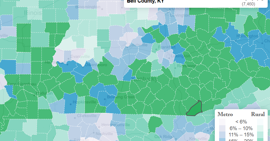 The Rural Blog: What percentage of your county's population is on ...