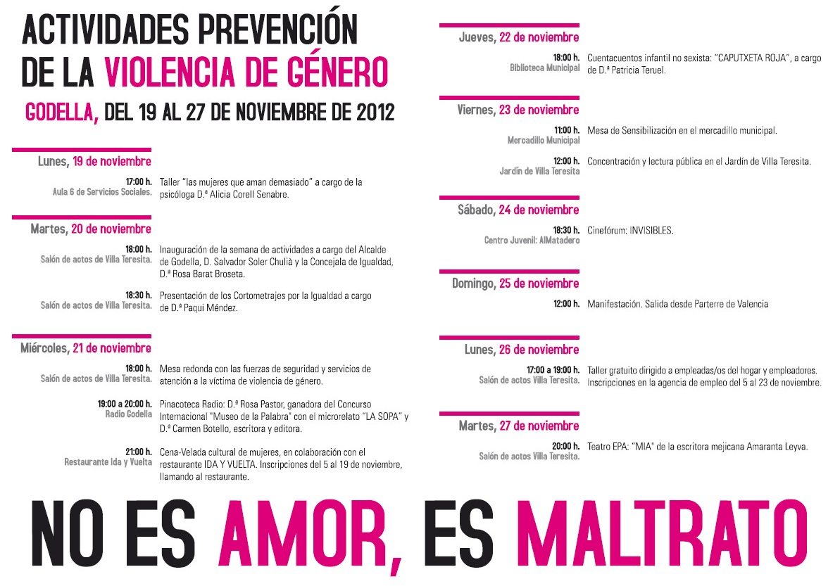 SOCIALISTES GODELLA: GODELLA ACTIVIDADES PREVENCIÓN DE LA VIOLENCIA DE ...