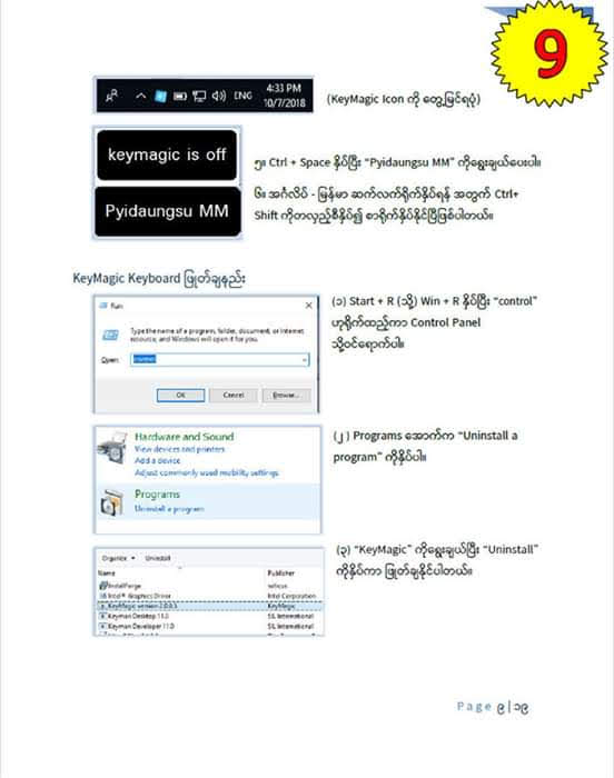 Pyidaungsu font, Keyboard,Office ဆိုင္ရာအေၾကာင္းမ်ား - Myanmar it