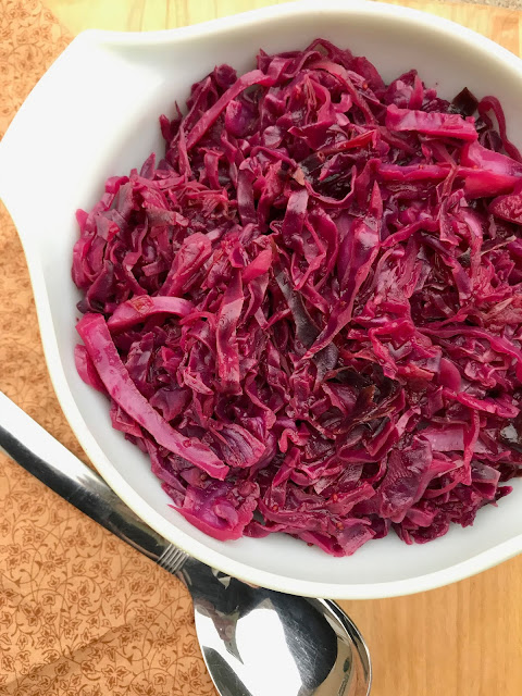 Savory Moments: Braised red cabbage with cranberries and maple