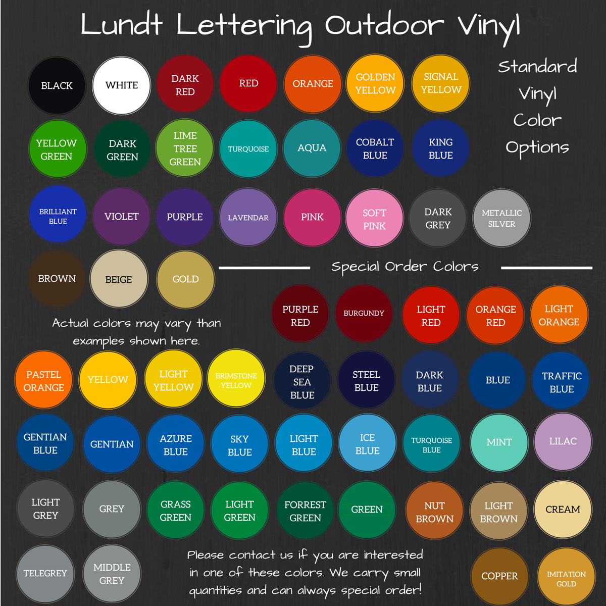 Vinyl ~ Lundt Lettering and Design