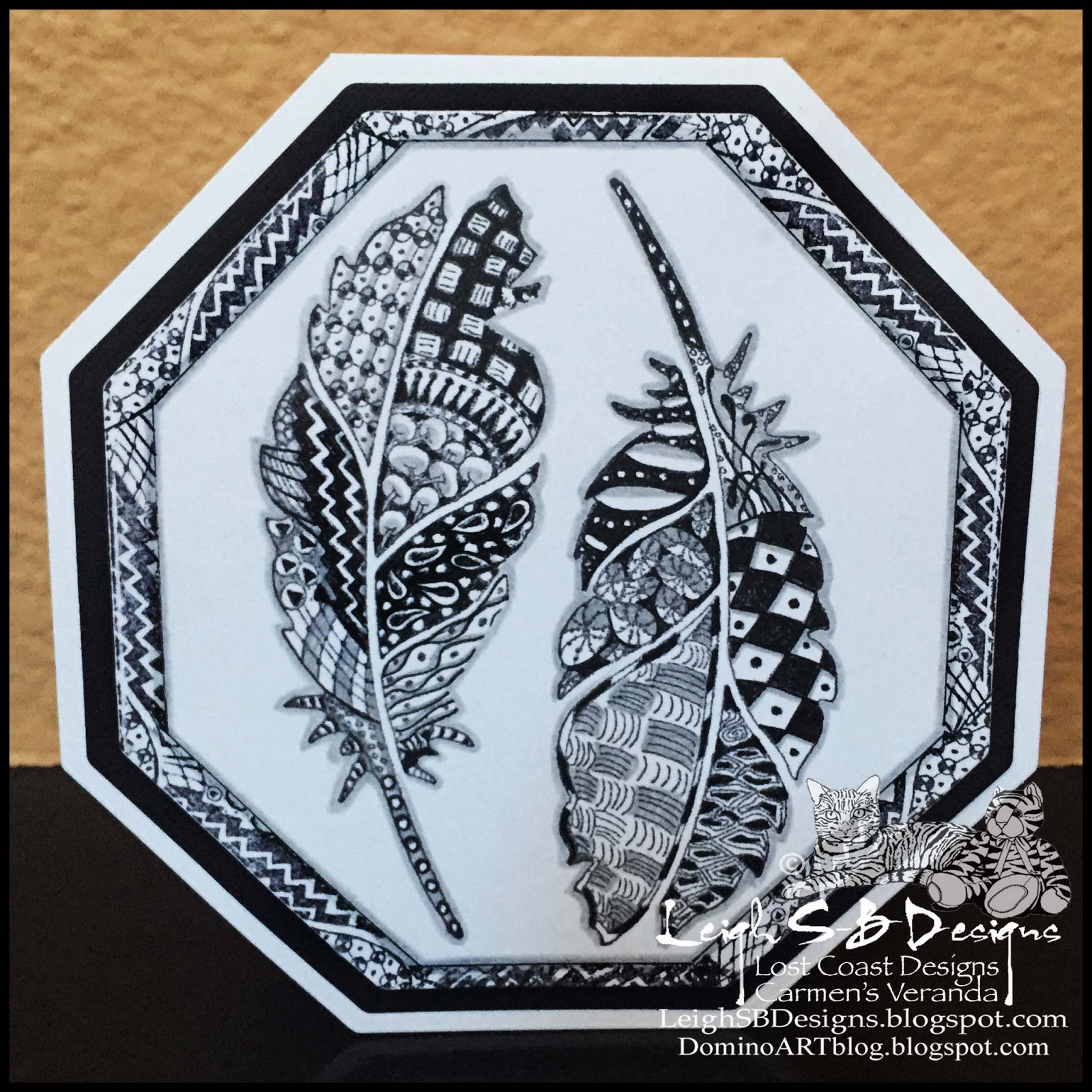 LeighSBDesigns: Zentangle Octagonal Cards - Lost Coast Designs News ...