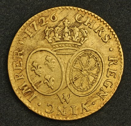 Royal France Gold Louis Coin 1726 King Louis XV|World Banknotes & Coins ...
