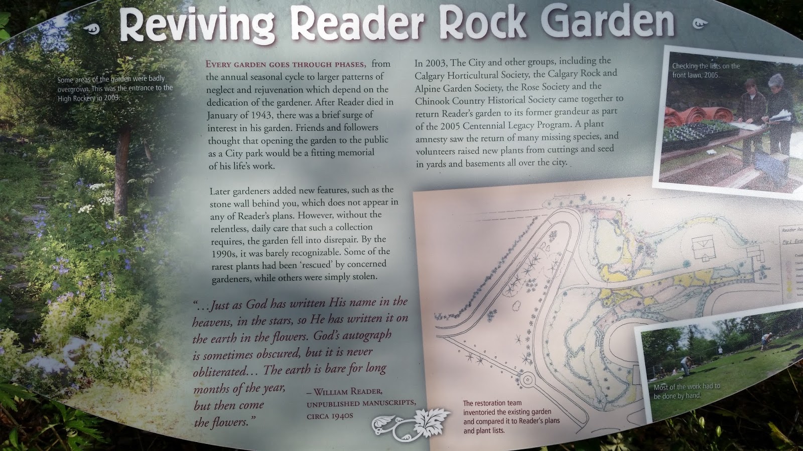 Renaissance Men: Calgary Parks; Reader Rock Garden