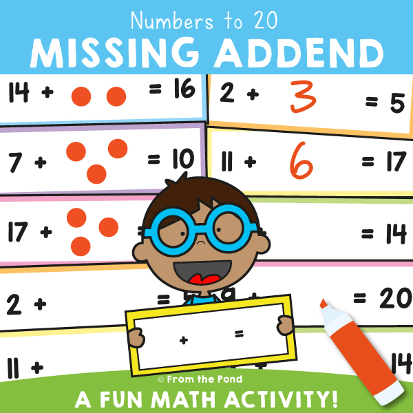 Missing Addend Activities | From the Pond
