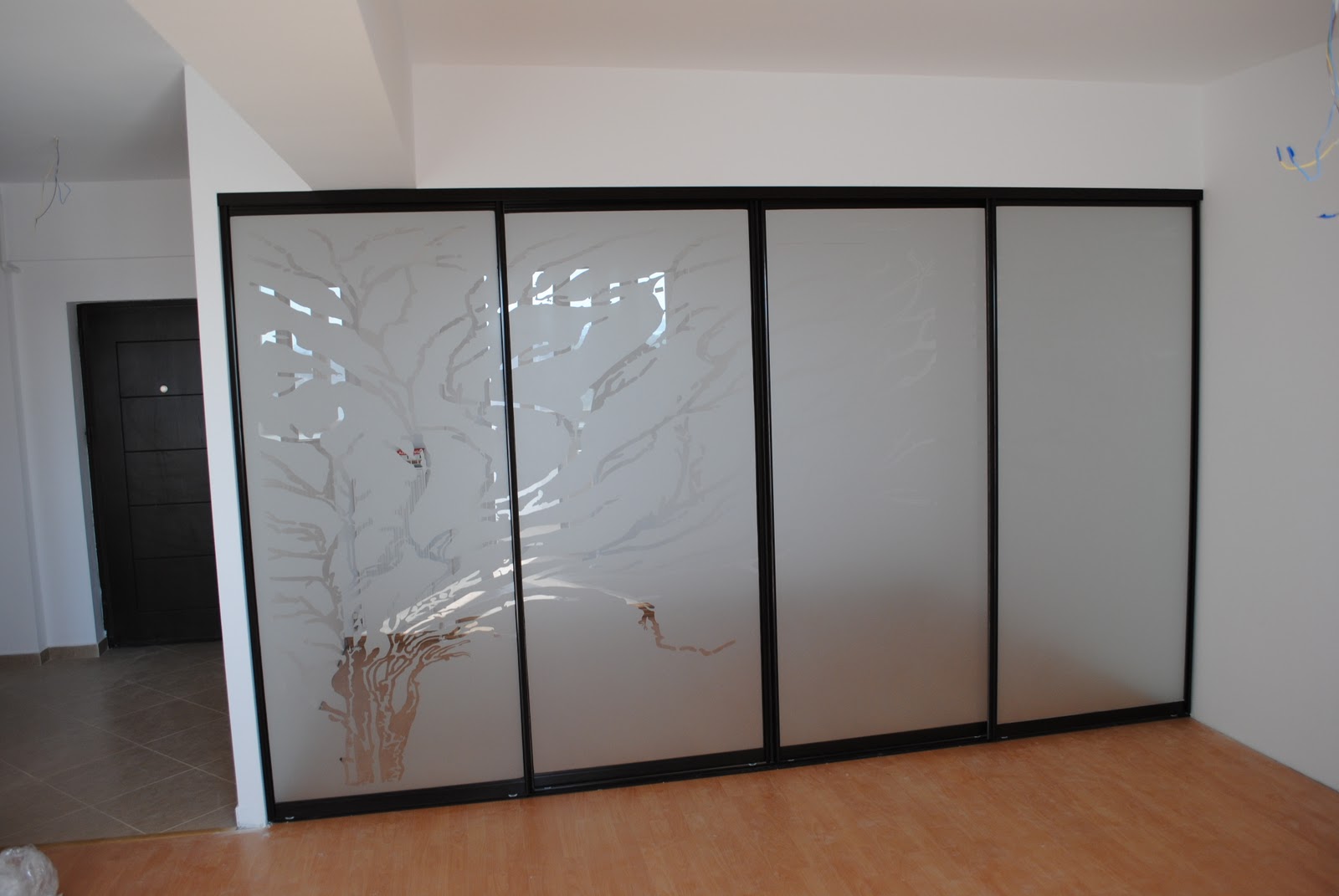 Usi din sticla: Usi din sticla cu rama