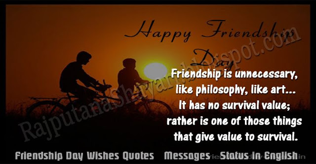Happy Friendship Day Wishes Quotes | Messages | Status in English