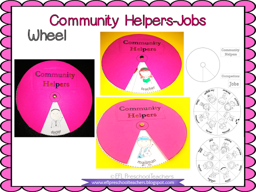 ESL/EFL Preschool Teachers: ESL Community Helpers letter arts and ...