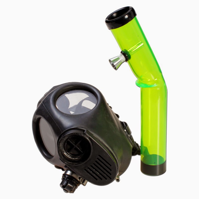 Gas Mask Pipe for cannabis