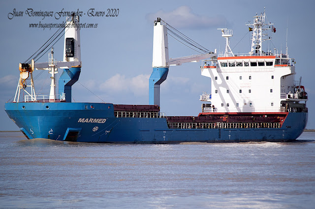 BUQUES MERCANTES A SU PASO POR SANLUCAR DE BARRAMEDA: MARMED - IMO 9504645