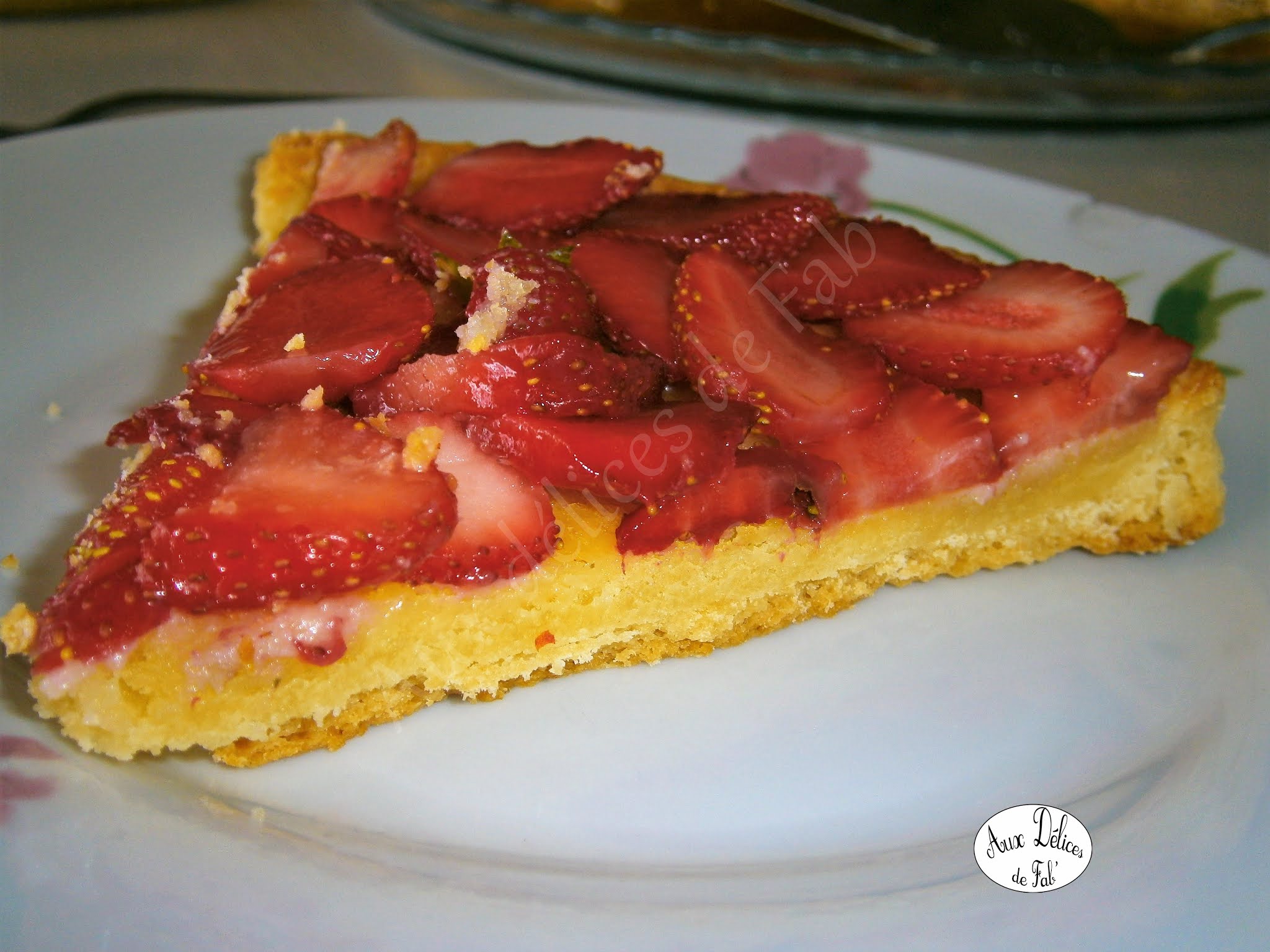 Aux délices de Fab: Tarte aux fraises sur crème frangipane
