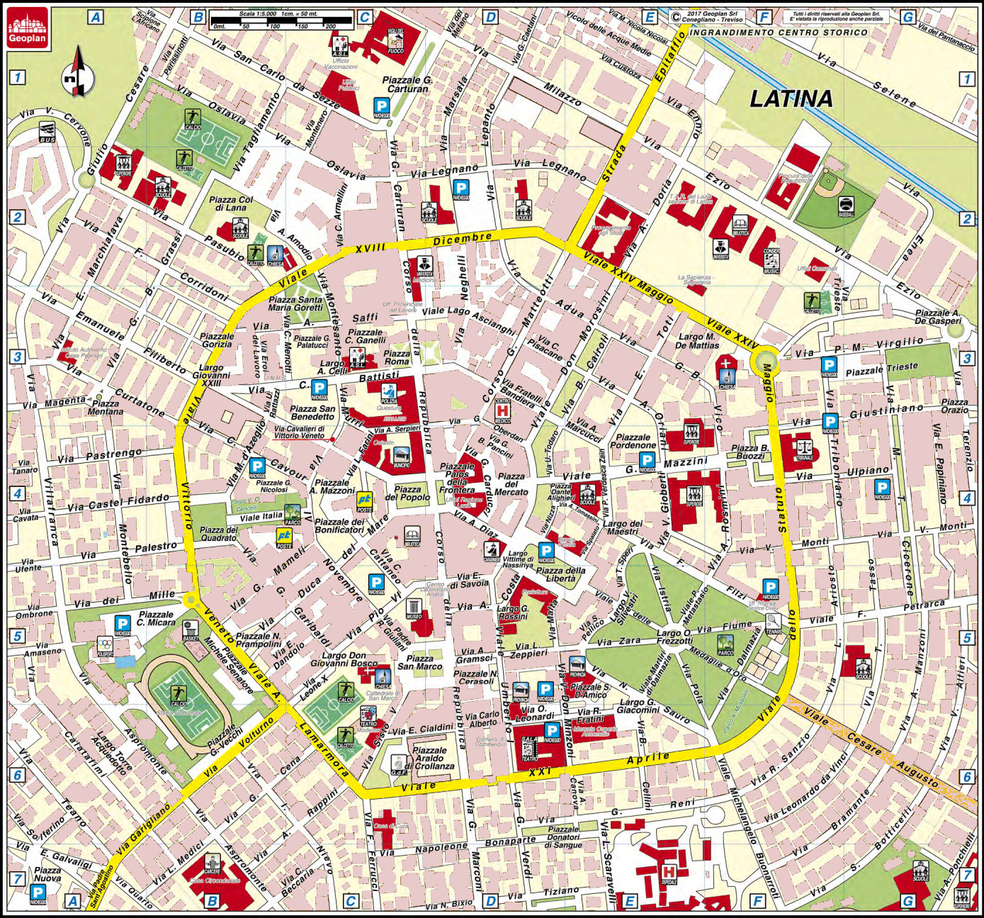 Abagnale Cisterna Di Latina Map