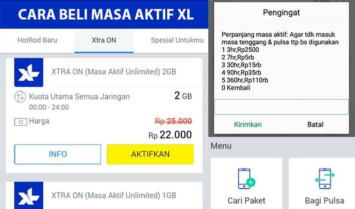 Cara Beli Masa Aktif XL 1 Tahun Sampai Seumur Hidup - Review Teknologi Sekarang