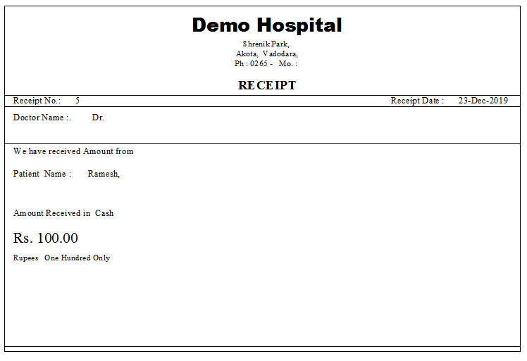 Mini Hospital OPD IPD Billing Software ~ Billing Software Guru