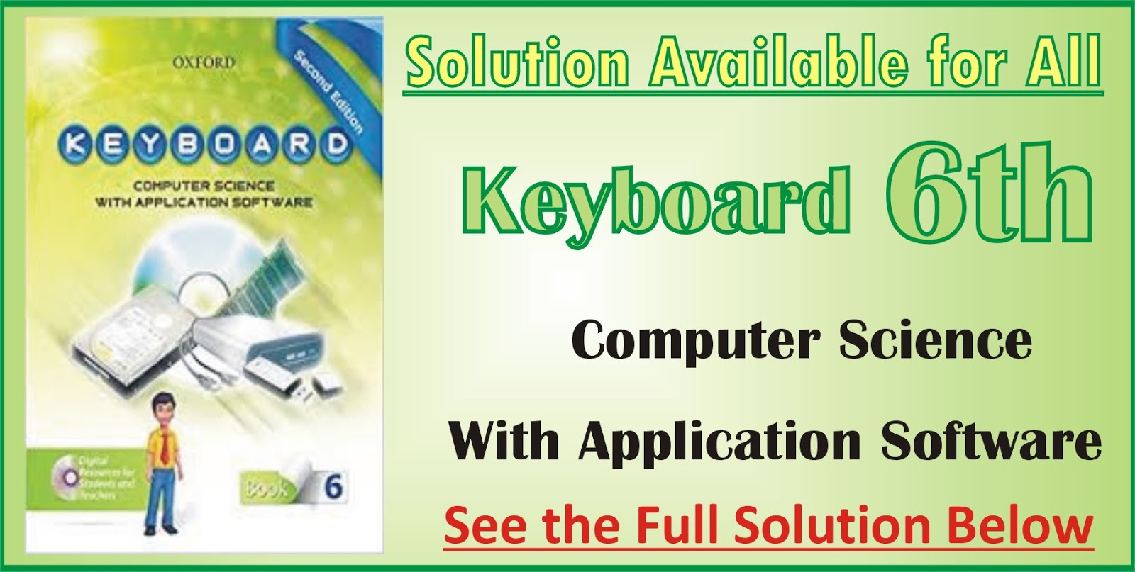 Keyboard Computer Science Class 6th (Unit 1 to 10)