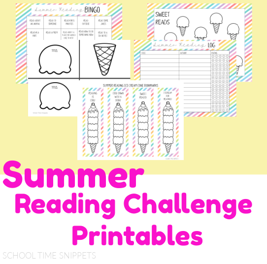 Summer Reading Challenge Printables | School Time Snippets